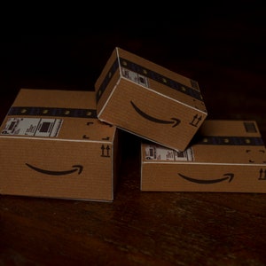 Mini Amazon Box Template | Works on Cricut - Etsy
