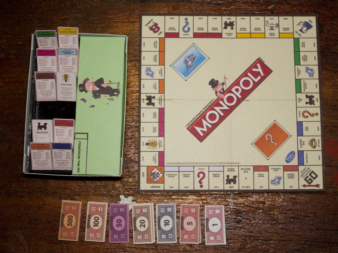 Mini Monopoly Template | Etsy