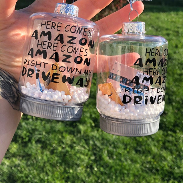 Mini Amazon Box Template Works on Cricut | Etsy