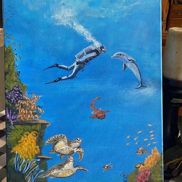 Ocean Acrylic Paintings - Etsy