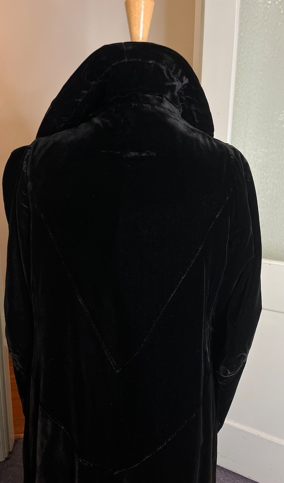 1940s/50s Black velvet opera coat - Gem