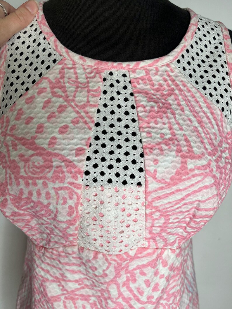 Lilly Pulitzer Pink and White Pattern Dress - Etsy