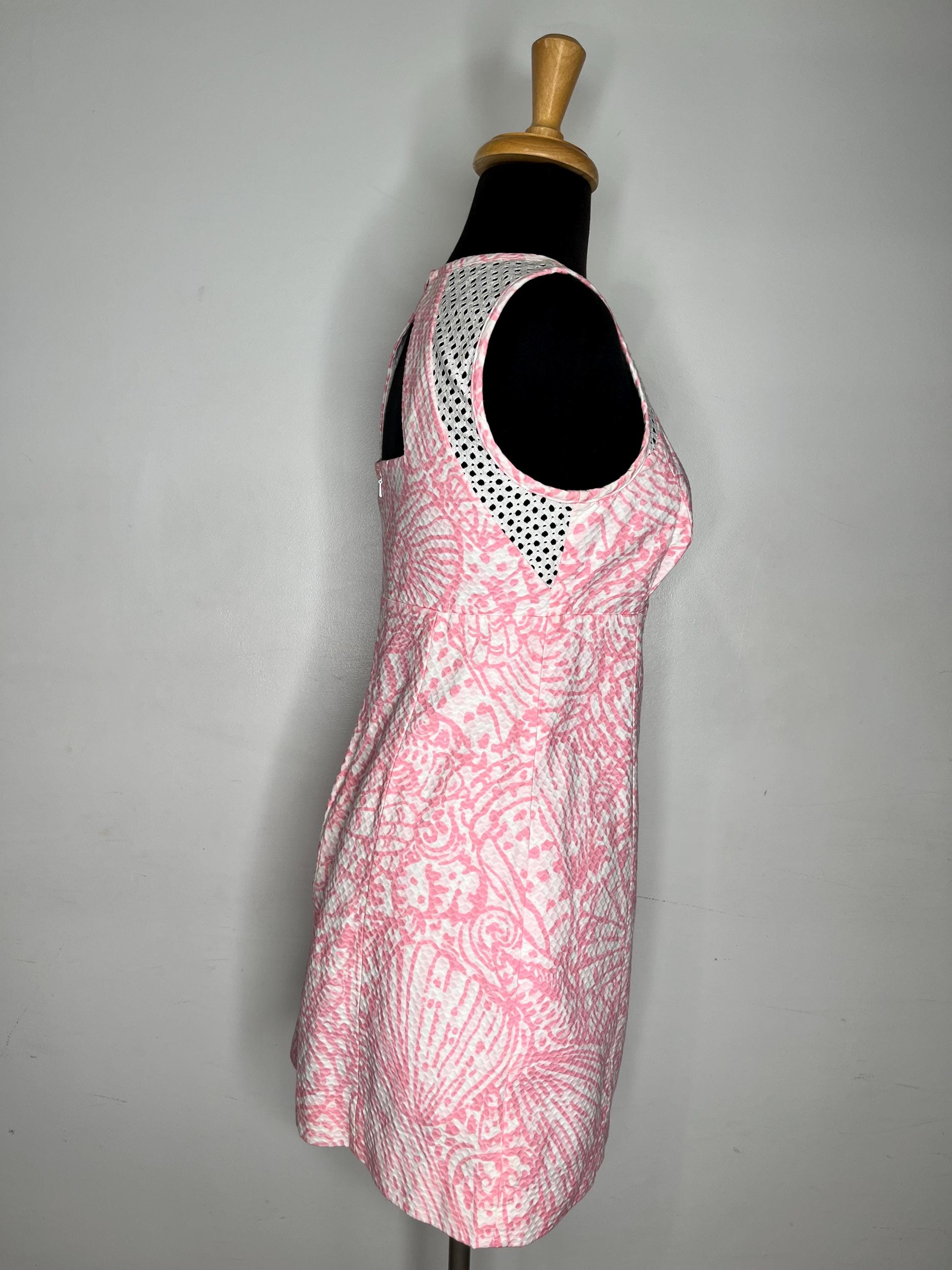 Lilly Pulitzer Pink and White Pattern Dress - Etsy