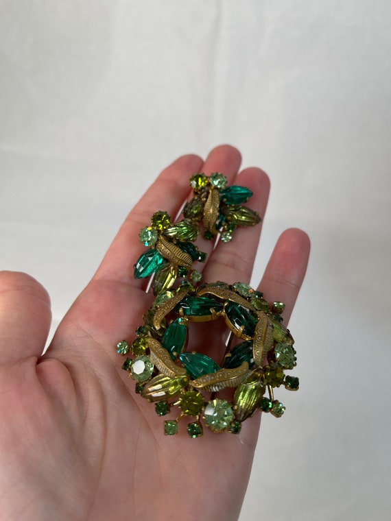 Czech Demi Pave Jewelry Set Gem