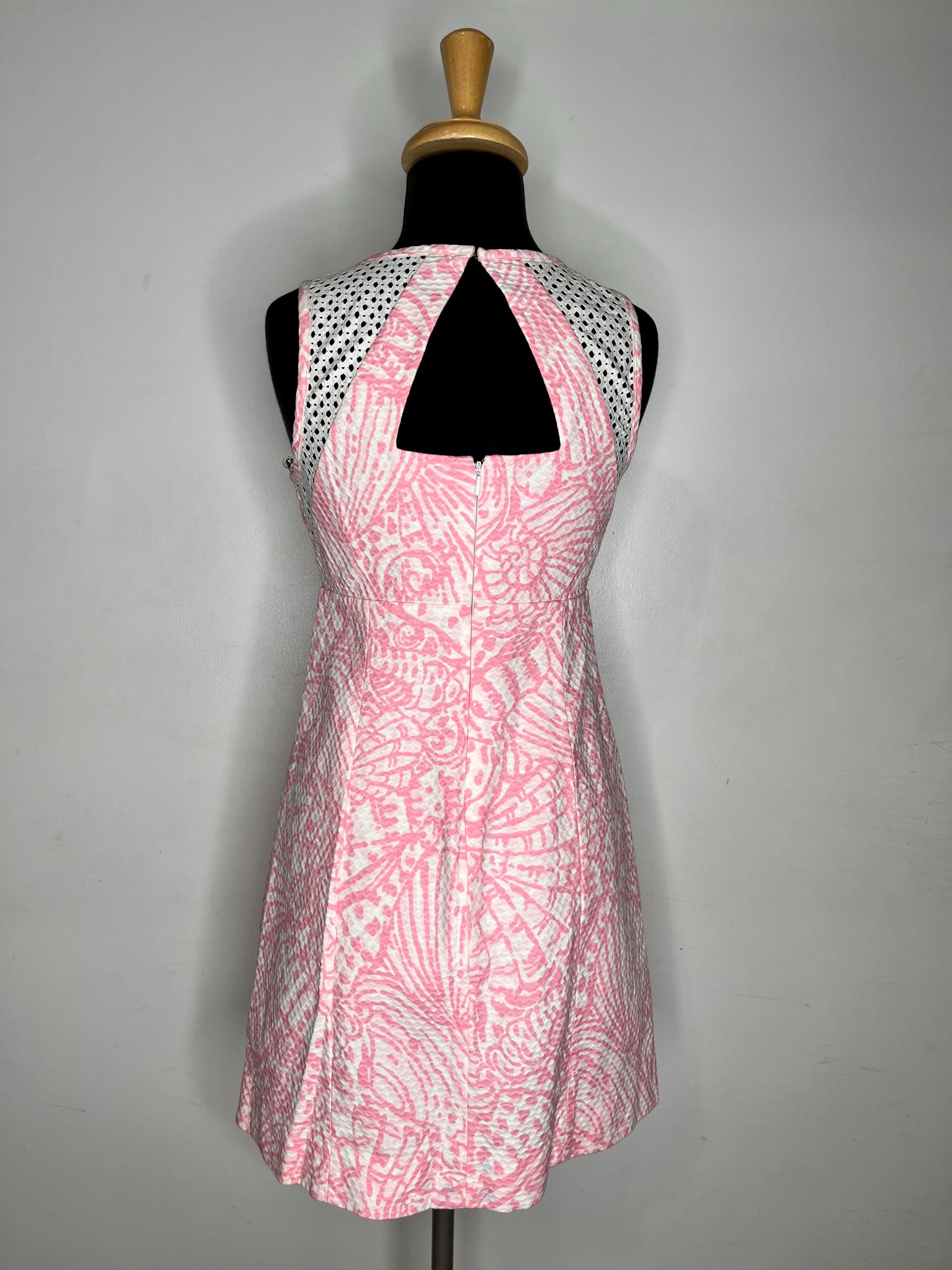 Lilly Pulitzer Pink and White Pattern Dress - Etsy