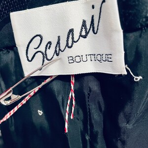 Scaasi Black Brocade Scallop Dress - Etsy