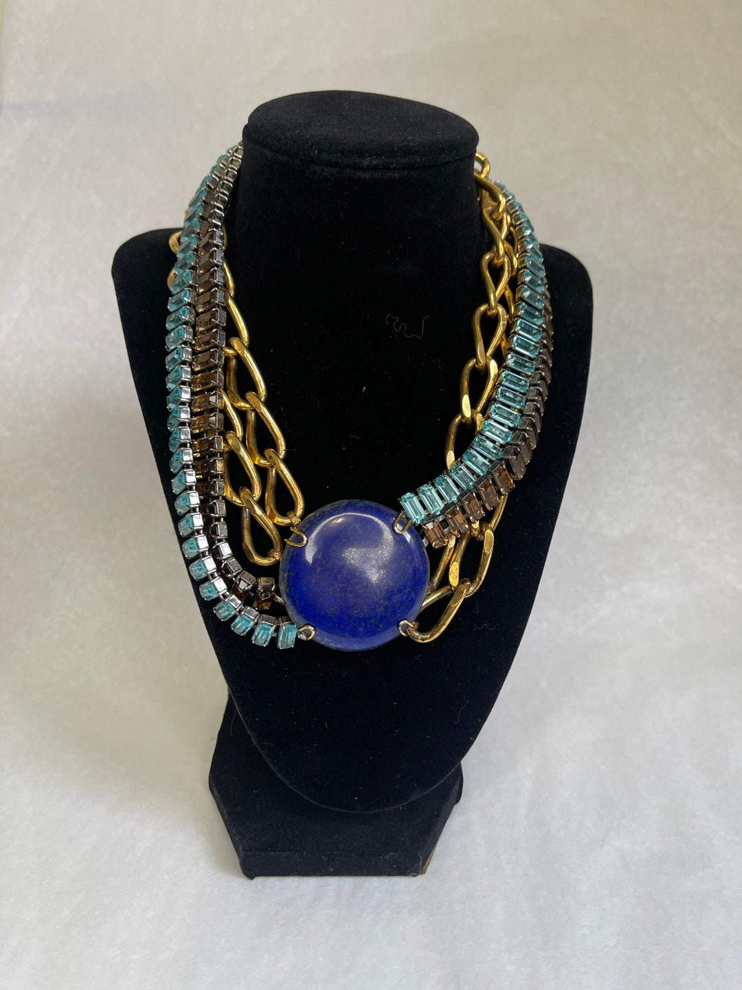 Iradj Moini Lapis Chain Necklace - Etsy