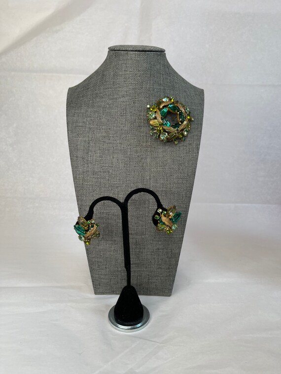 Czech Demi Pave Jewelry Set Gem