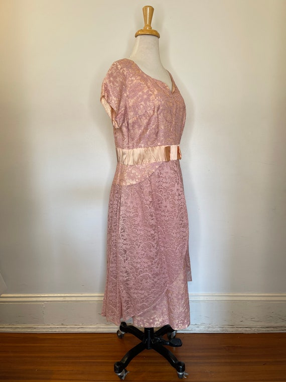 1950s Nikki pink lace dress - Gem