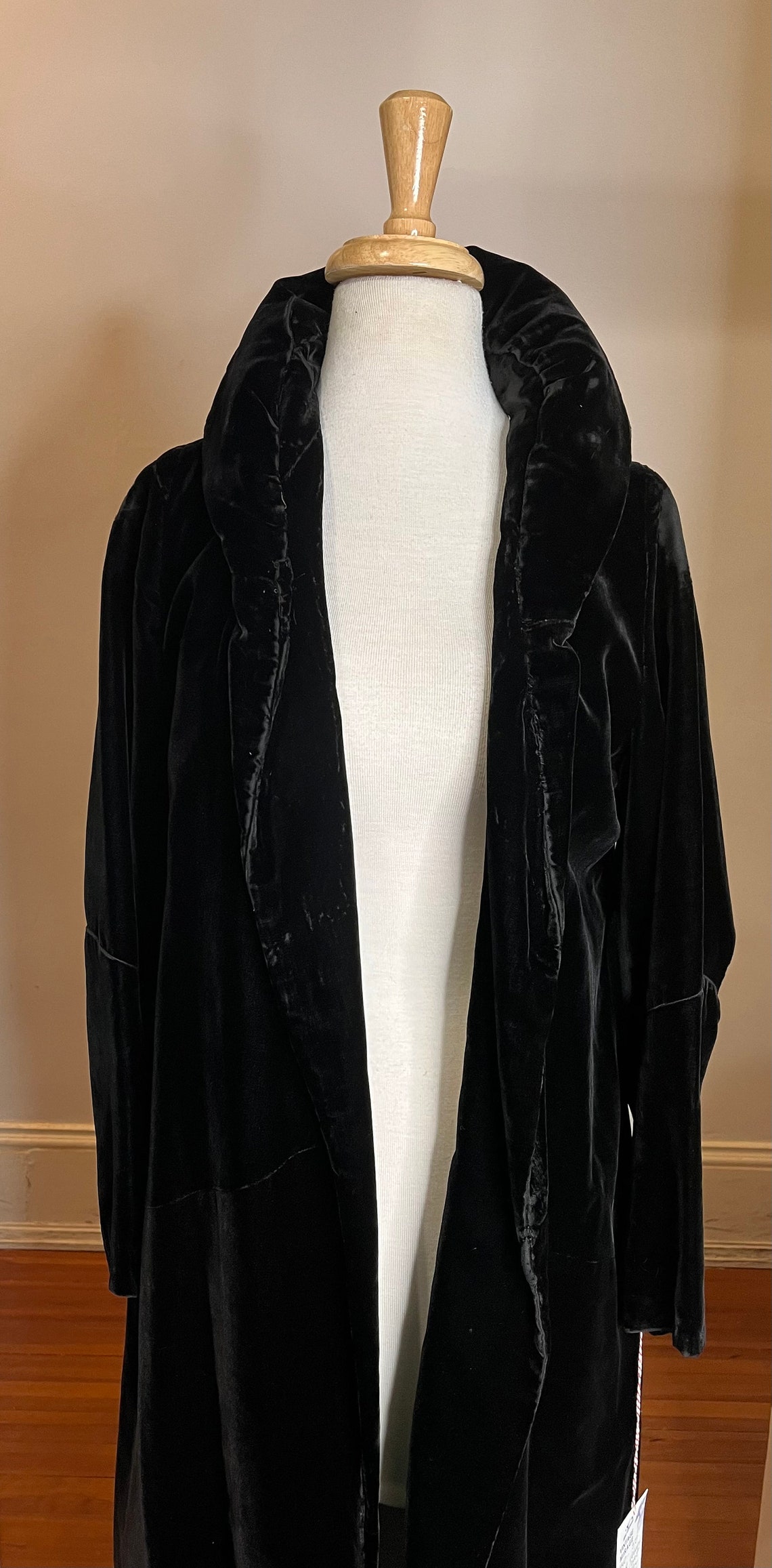 1940s/50s Black Velvet Opera Coat - Etsy