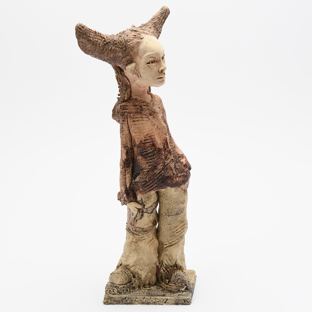 Rokita Field Devil Ceramic Figure, Ceramic Sculpture, Ceramic Art, Hand ...