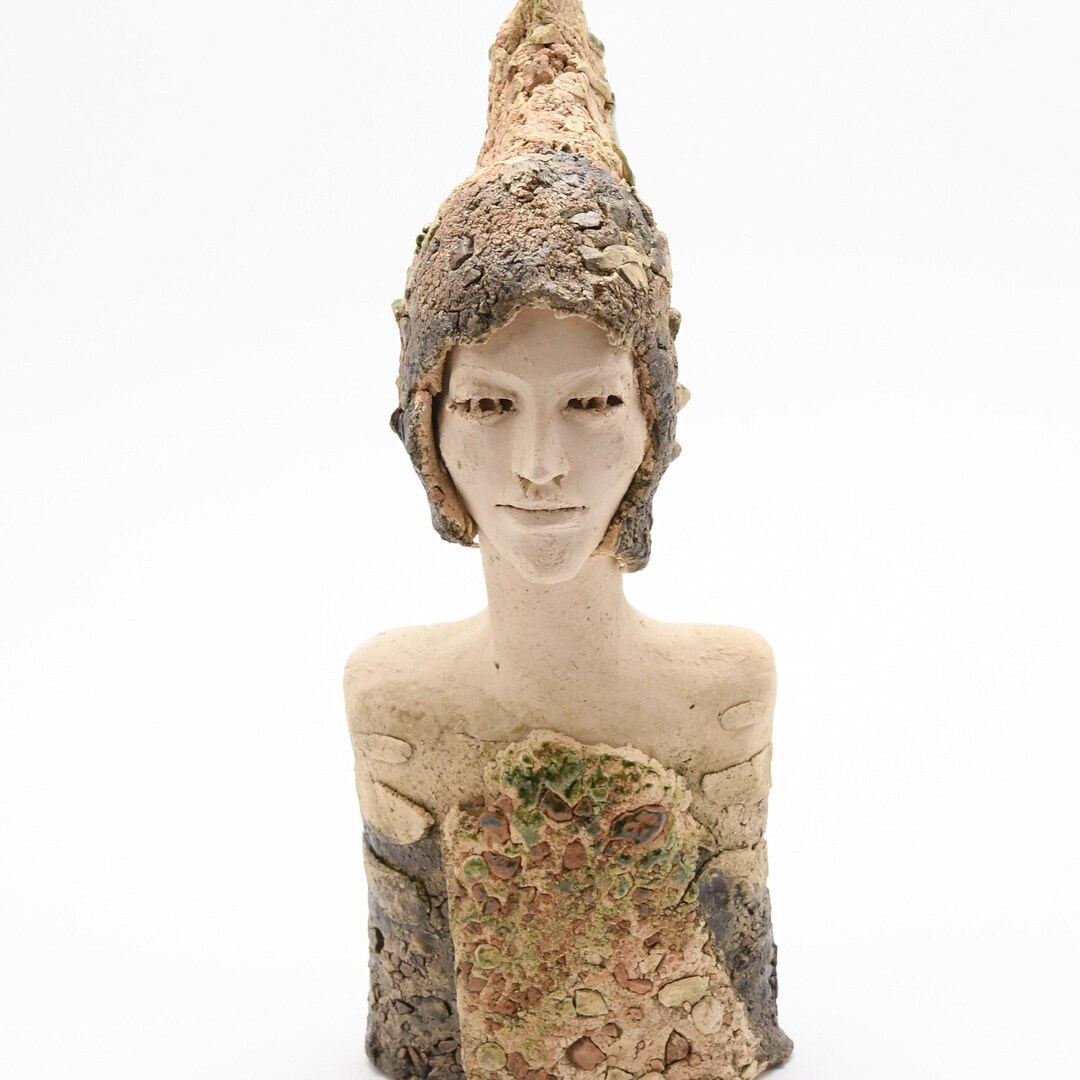 Ceramic Bust, Ceramic Bust, Ceramic Sculpture, Ceramic Art, Hand Made ...