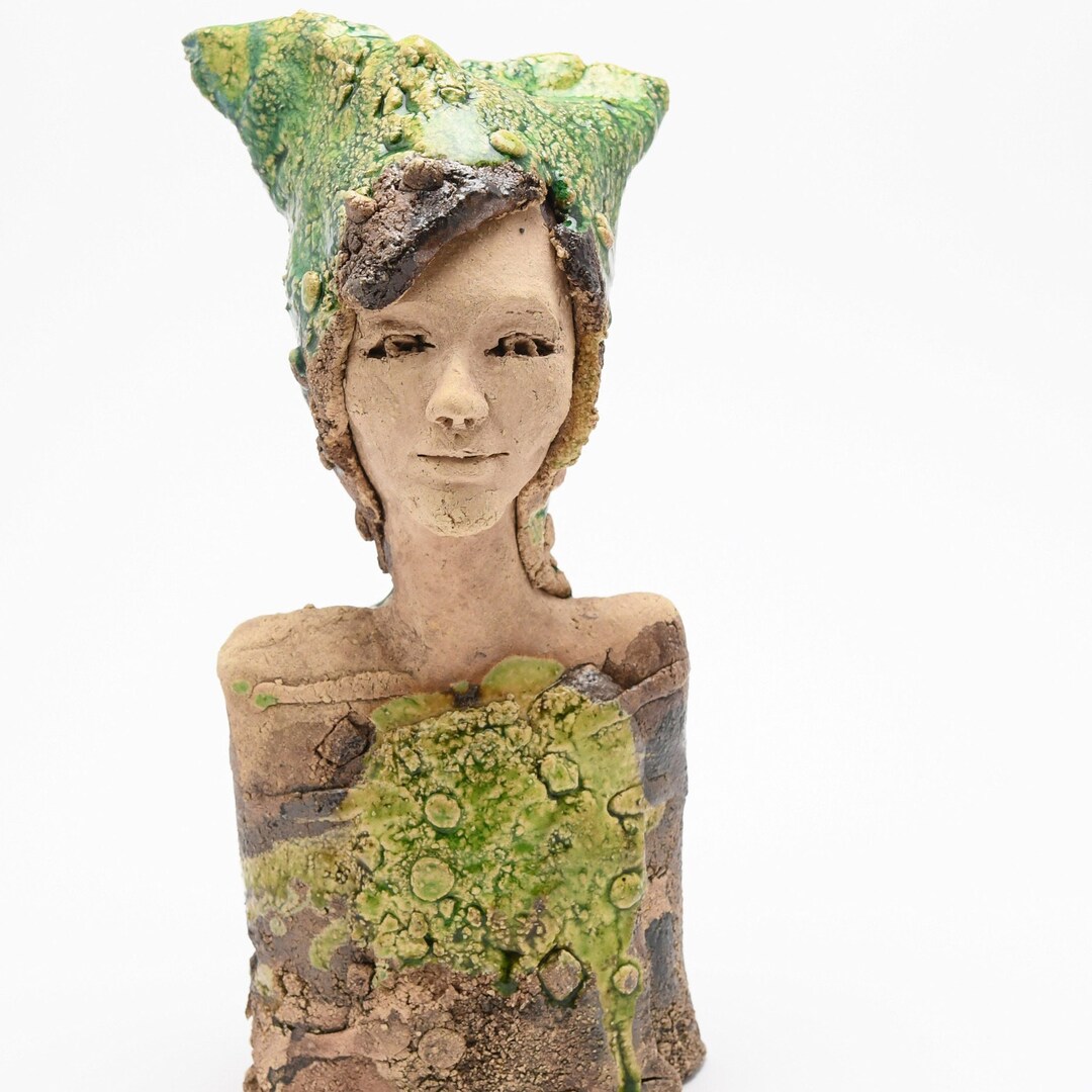 Ceramic Bust, Ceramic Bust, Ceramic Sculpture, Ceramic Art, Hand Made ...