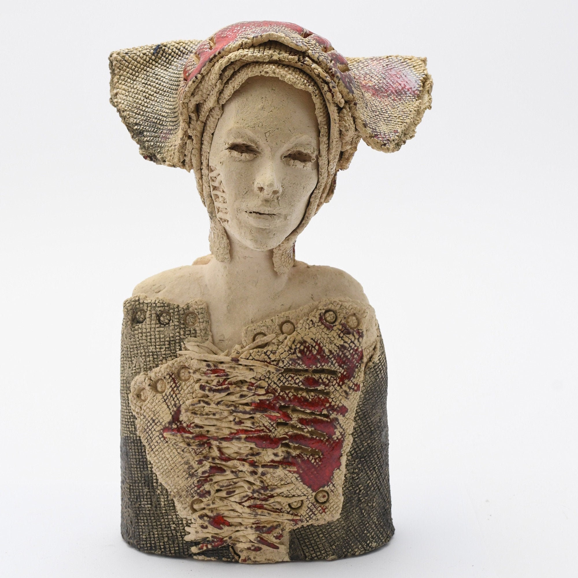 Fine Art Ceramics Ceramic Bust hand made clay sculpture ceramic ...