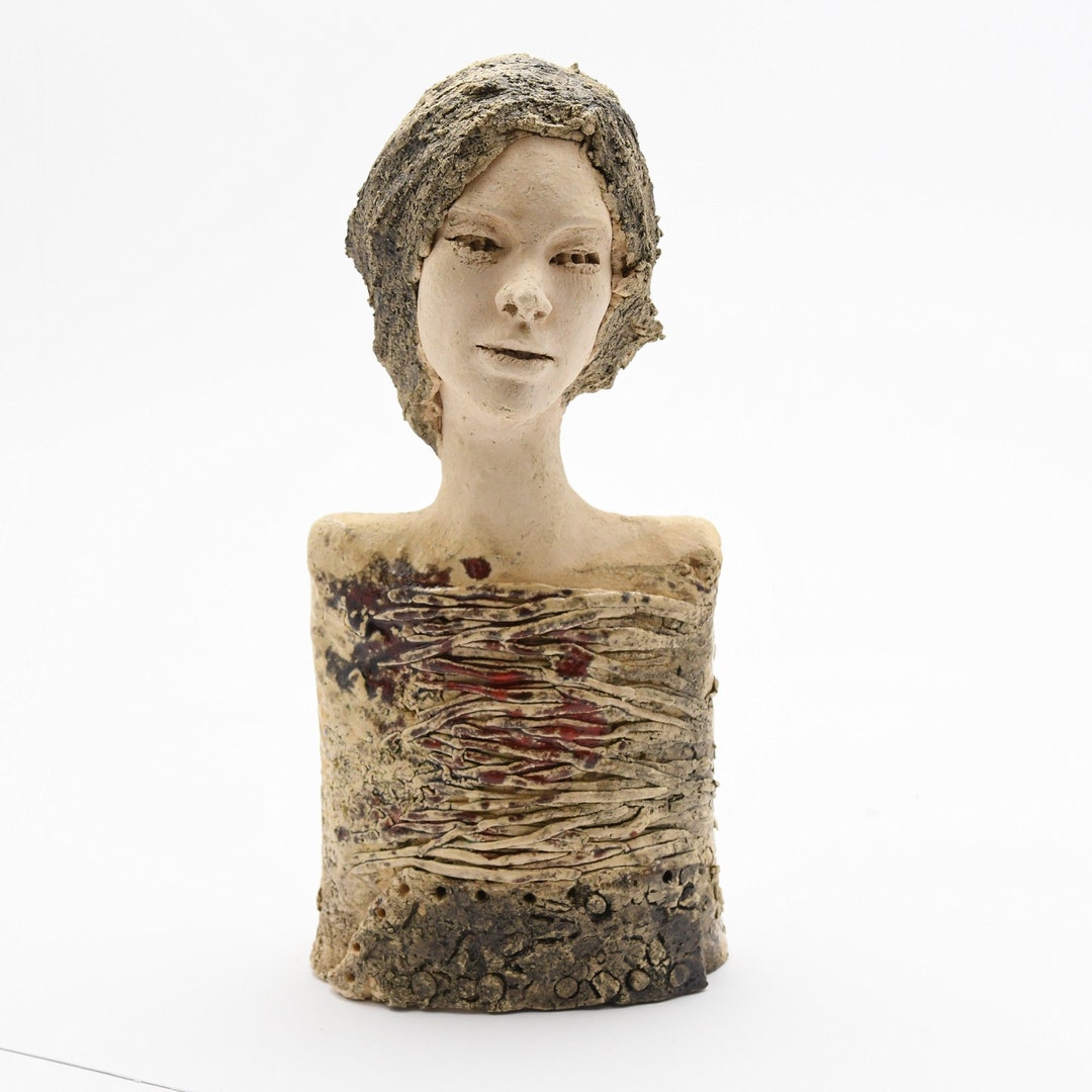 Ceramic Bust, Ceramic Bust, Ceramic Sculpture, Ceramic Art, Hand Made ...