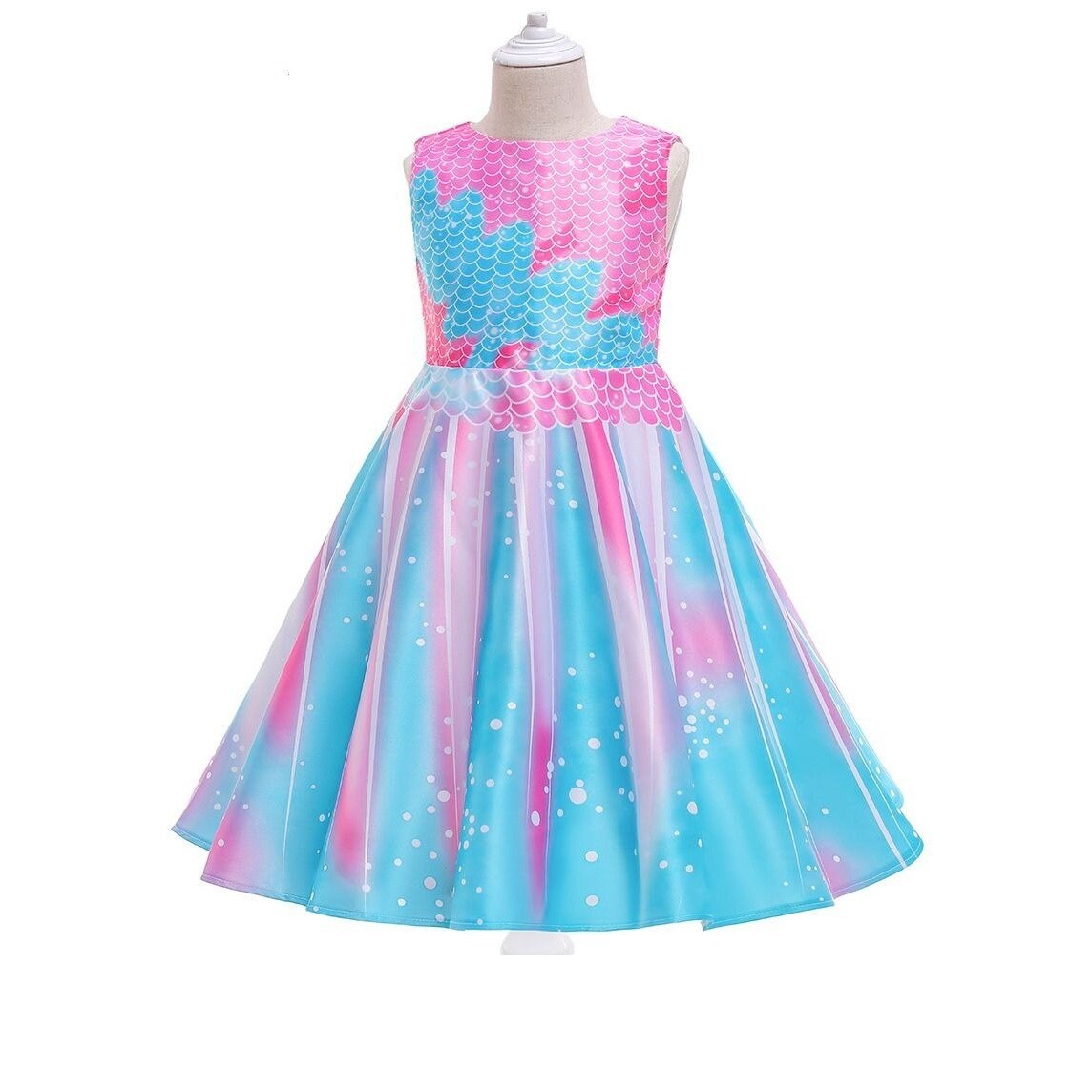 Girls Sleeveless Dress-scales - Etsy UK