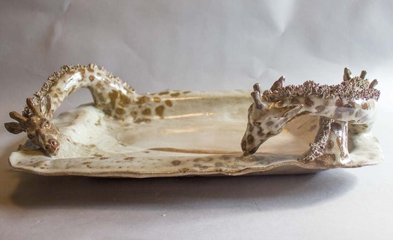Decorative Giraffe Tray 43 Cm Long | Etsy