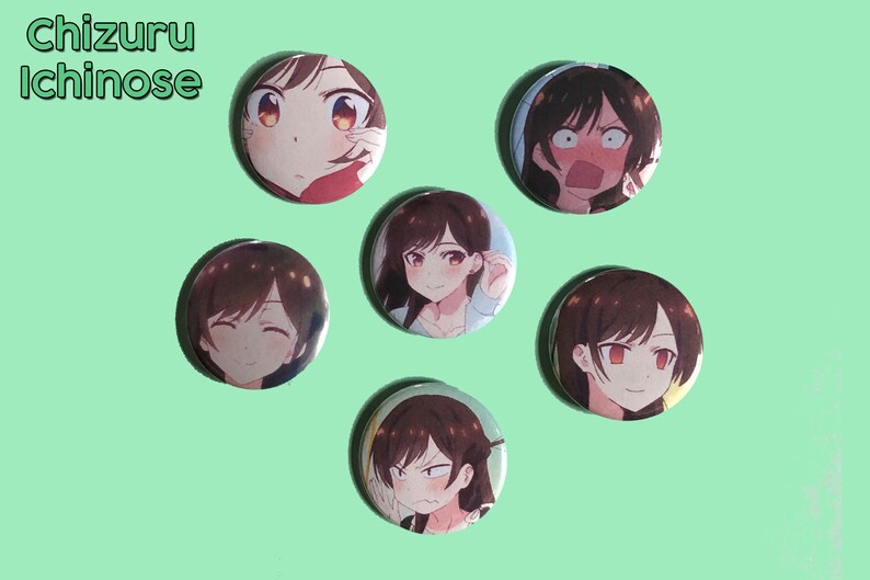 Rent-A-Girlfriend Waifu Pins | Etsy