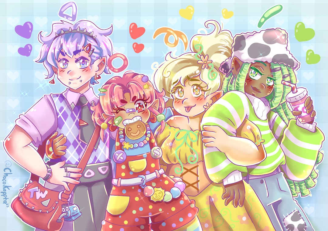 Tubbie Friends Print - Etsy