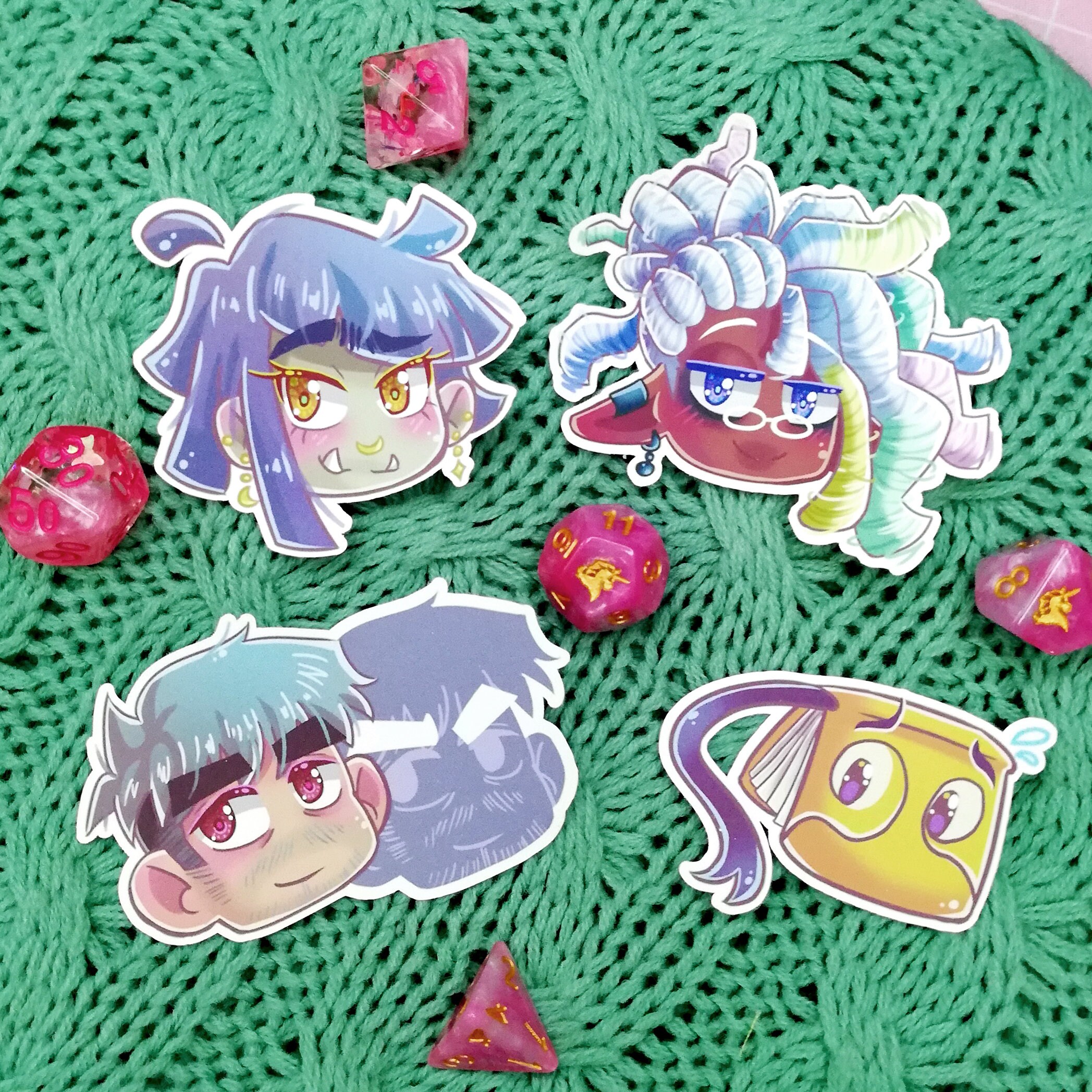 Naddpod Player Character Stickers - Etsy