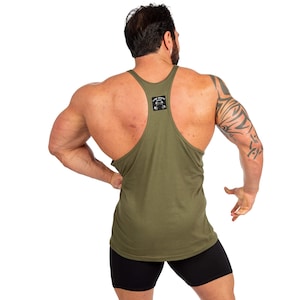 Mens Cotton Stringer Tank Bodybuilding Exercise Training Activewear ...