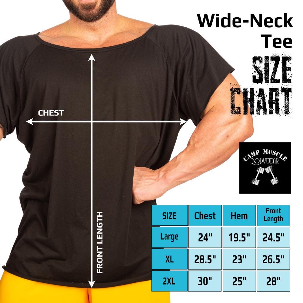 Mens Wide-neck Tapered Bodybuilding Pump Cover Tee Shirt - Etsy