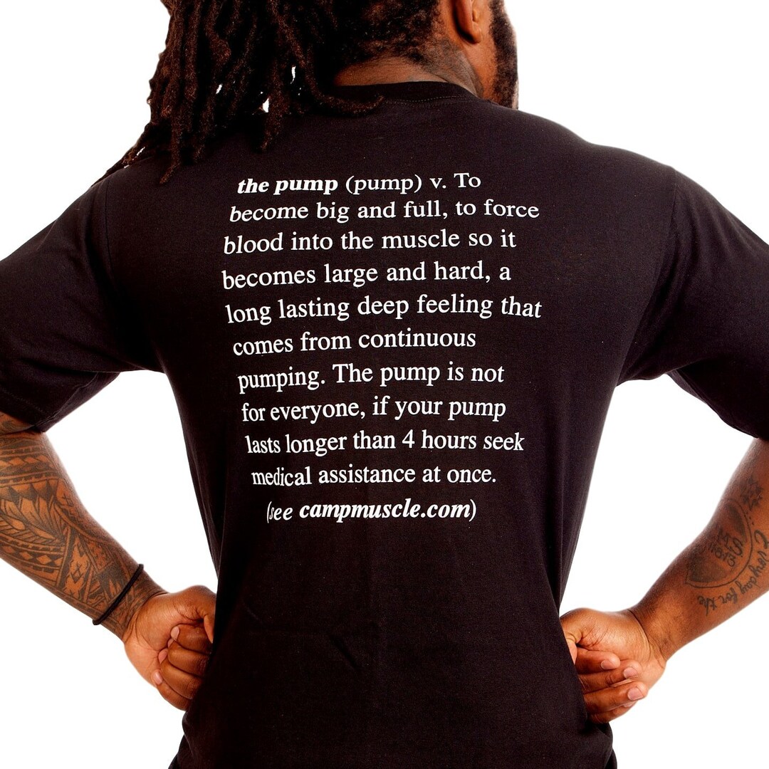 Men's Bodybuilding the Pump T-shirt Activewear Exercise Gym Fitness ...