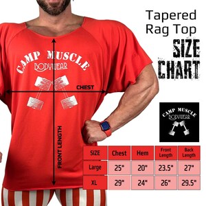 Men's Red Rag Top Bodybuilding Pump Cover Tapered Gym Training - Etsy