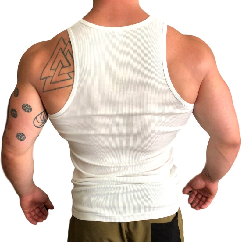 Mens Ribbed Tank Top Muscle Shirt Bodybuilding Training Gym | Etsy