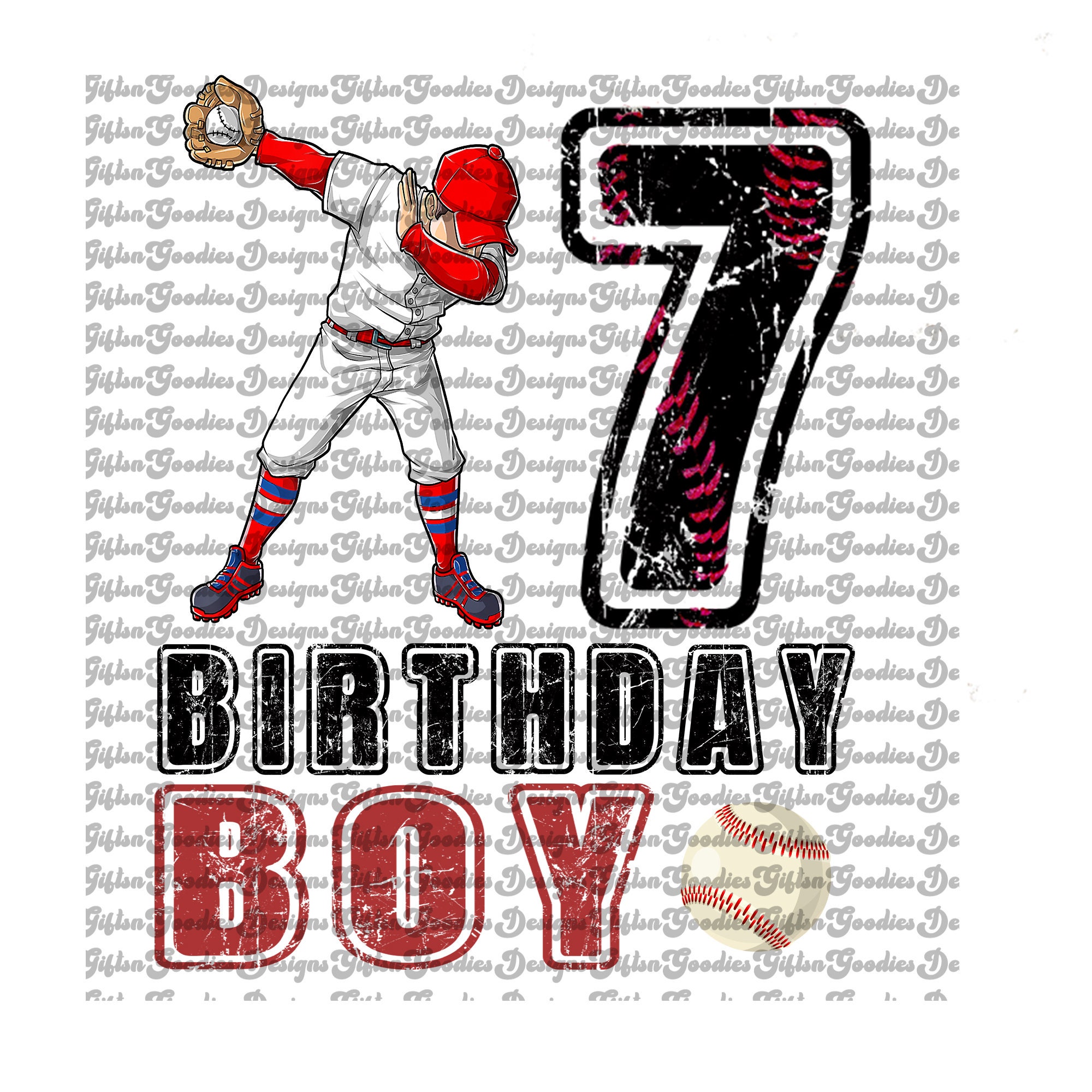 7th Birthday Baseball Png, Baseball Png, 7th Baseball Png, Baseball ...