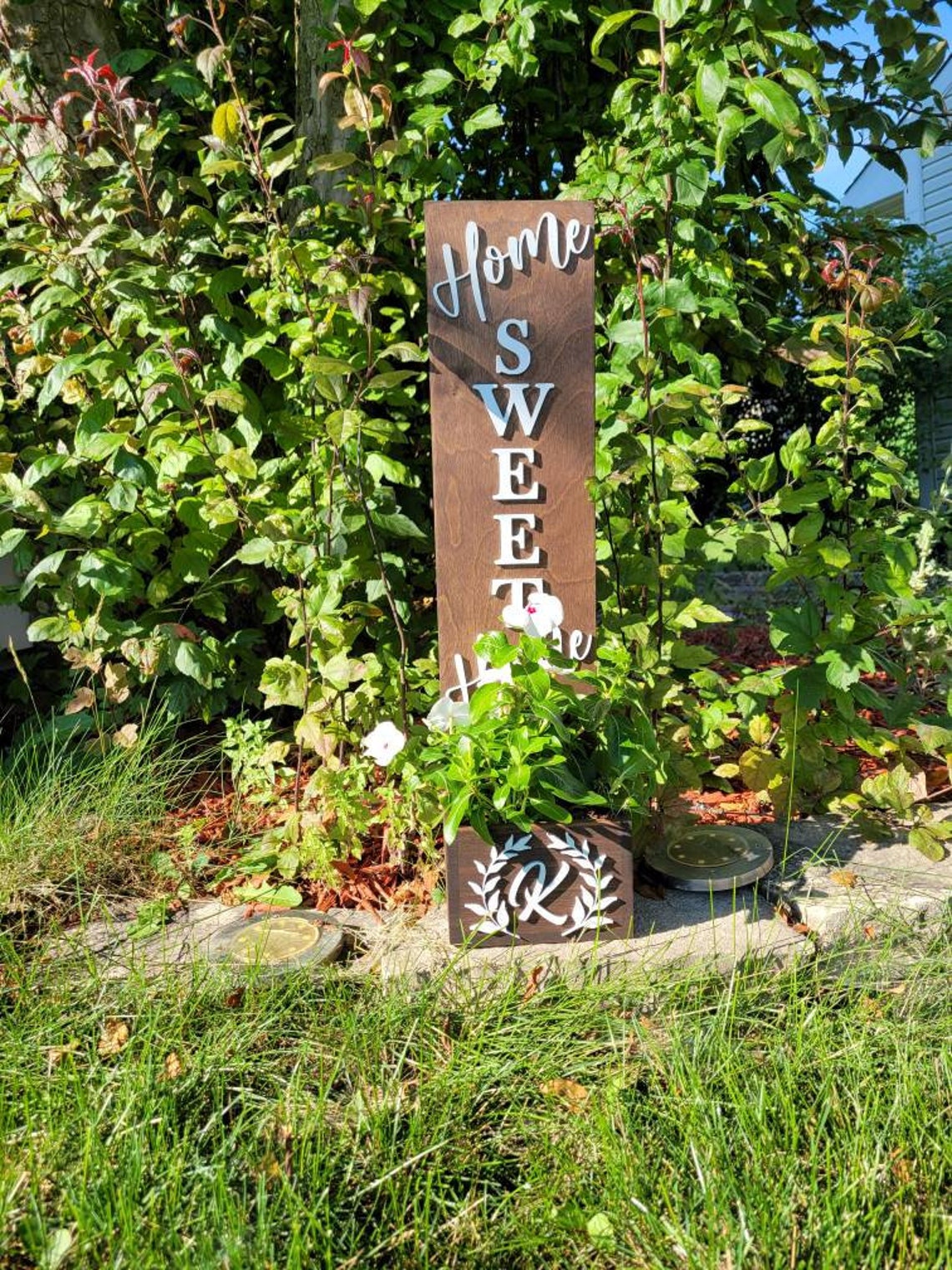 Beautiful Porch sign with Planter Box-Plant | Etsy