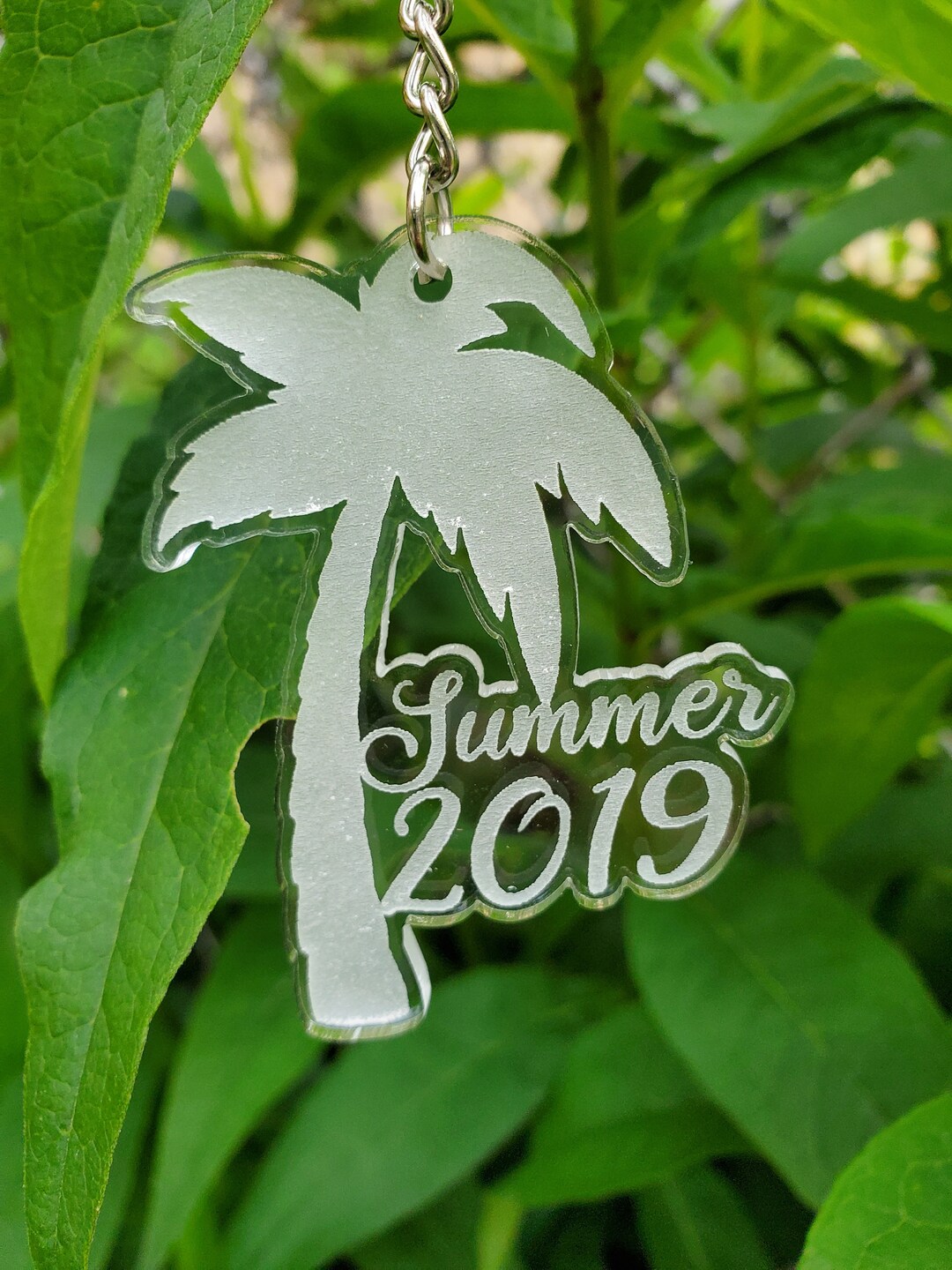 Acrylic Summer 2019 Palm Tree Keychain - Etsy