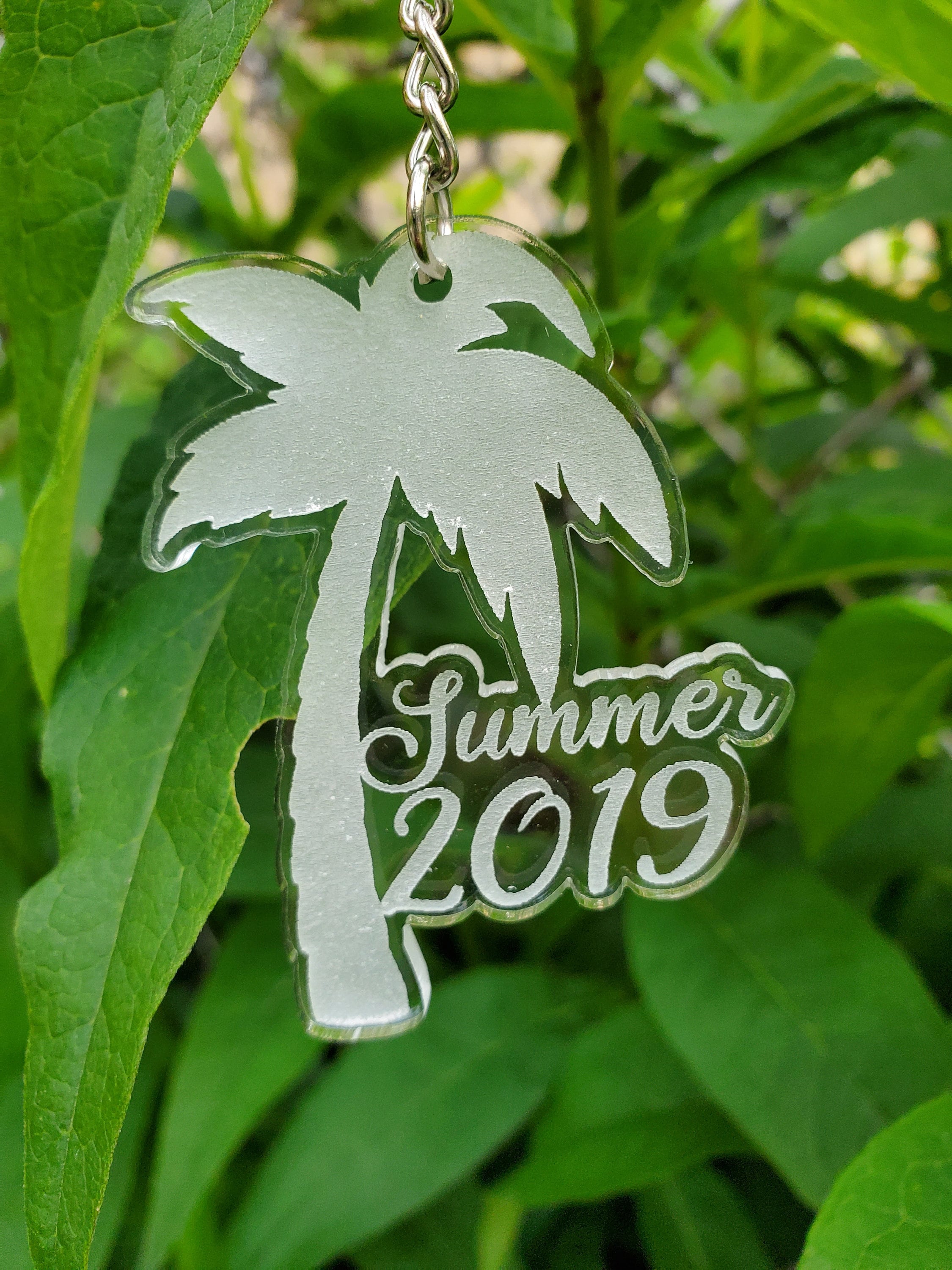 Acrylic Summer 2019 Palm Tree Keychain - Etsy