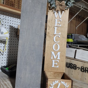Beautiful Porch Sign With Planter Box-plant - Etsy