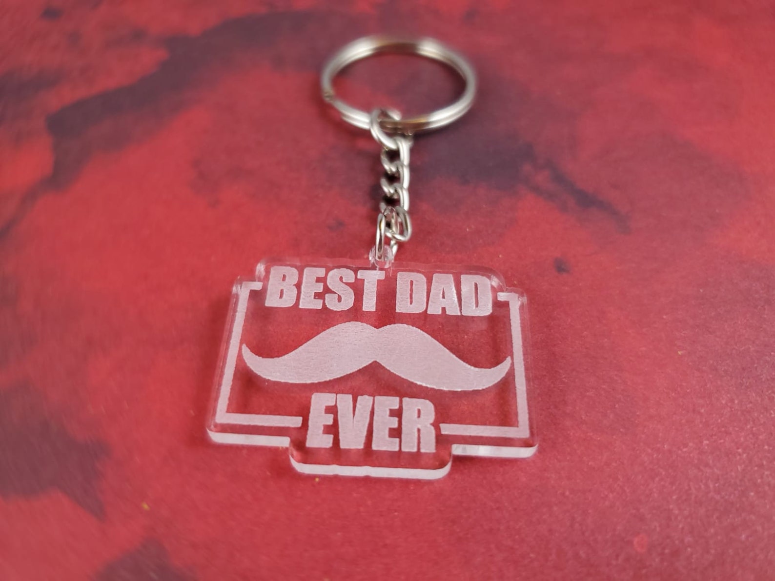 Acrylic Key Chain Best Dad Ever Fathers Day Key Ring | Etsy