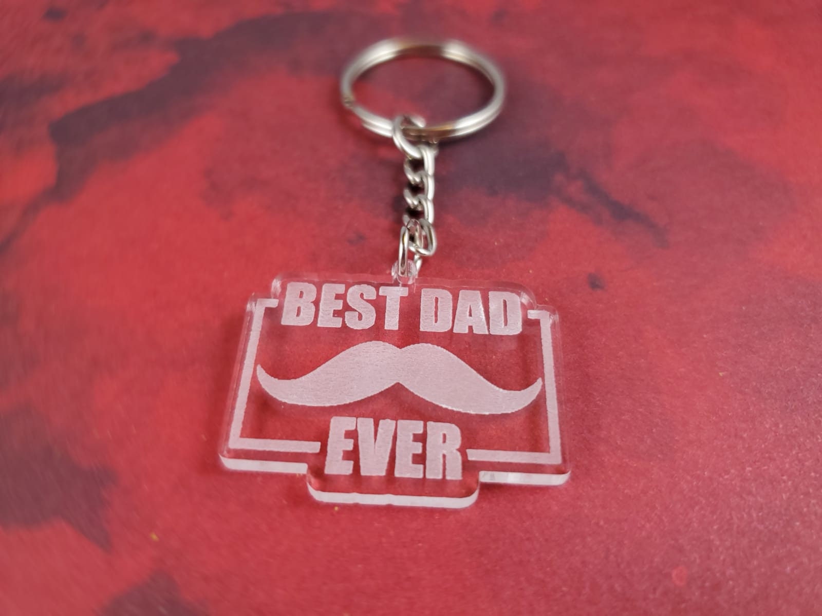 Acrylic Key Chain, Best Dad Ever, Fathers Day Key Ring - Etsy