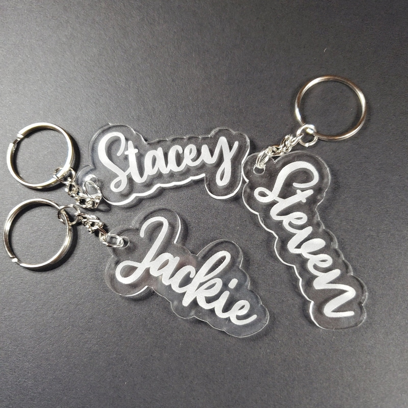 Acrylic Keyrings - Etsy
