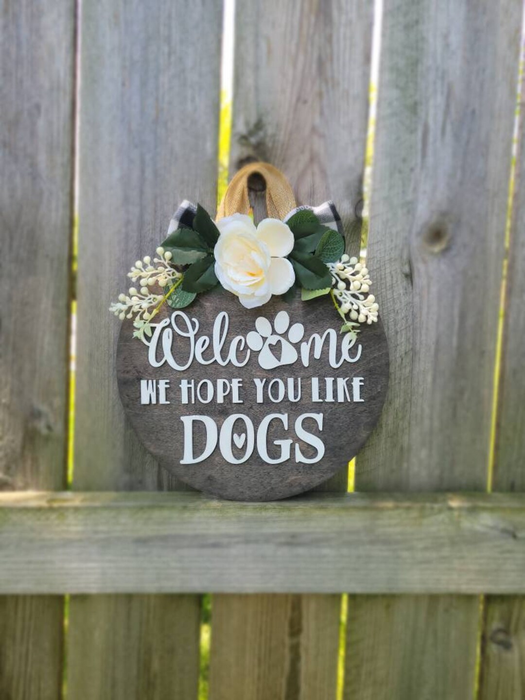 Welcome-dog Welcome Sign-pet Welcome Sign - Etsy
