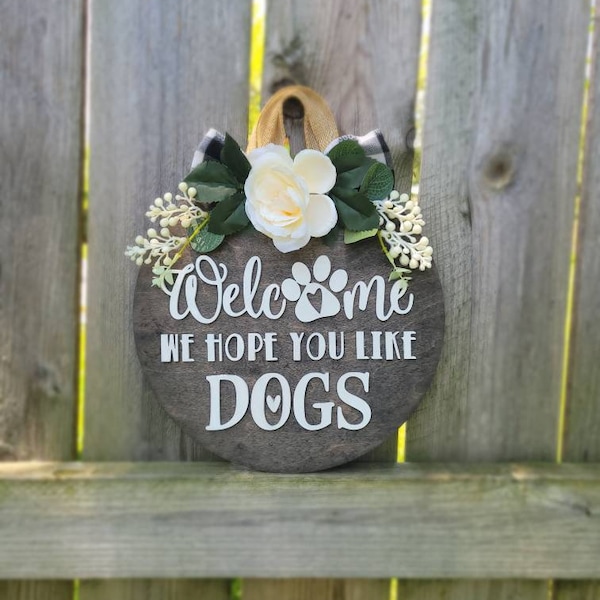 Dog Welcome Sign - Etsy