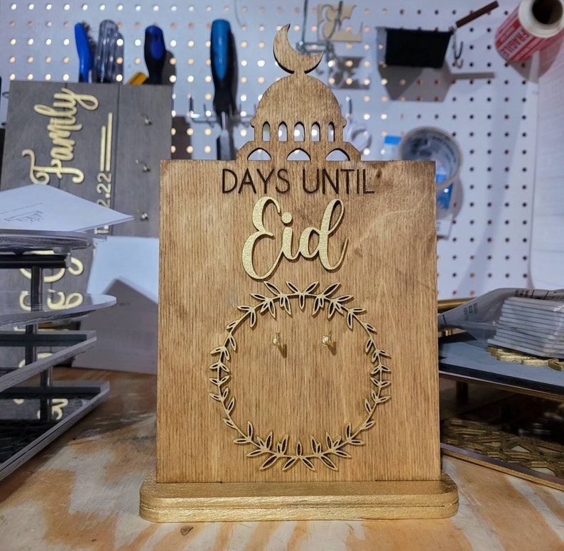 Beautiful Ramadan Calendar Modern Style-rustic Days Till Eid - Etsy