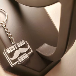 Acrylic Key Chain, Best Dad Ever, Fathers Day Key Ring - Etsy