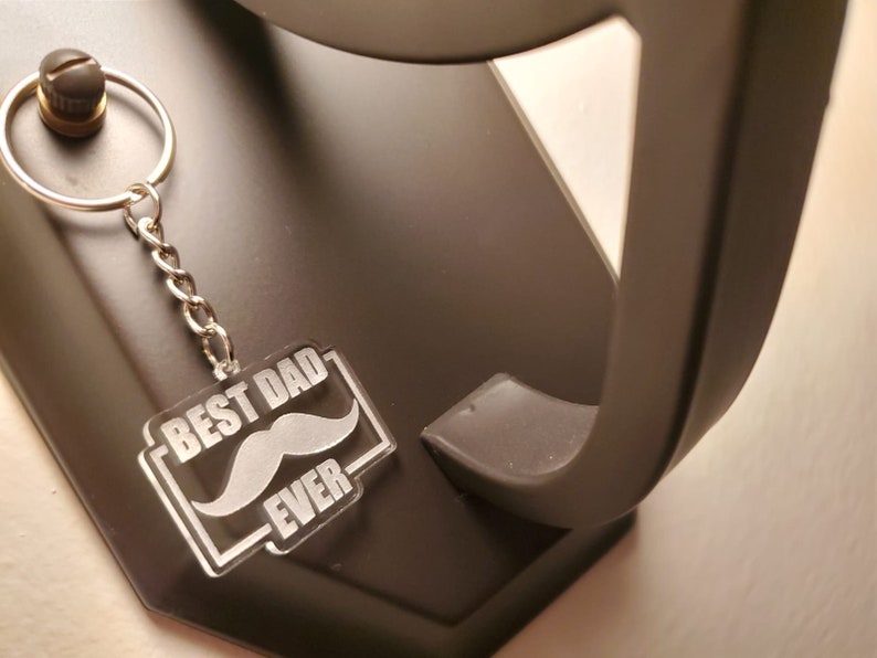 Acrylic Key Chain Best Dad Ever Fathers Day Key Ring | Etsy