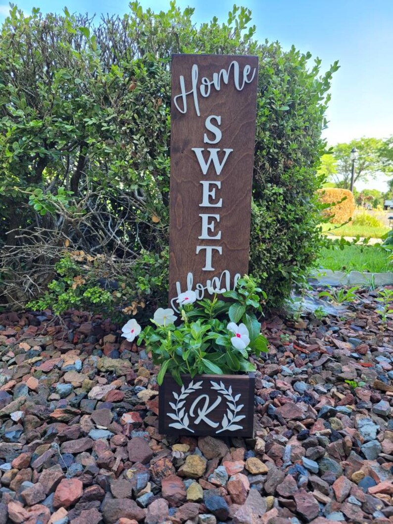 Beautiful Porch Sign With Planter Box-plant - Etsy