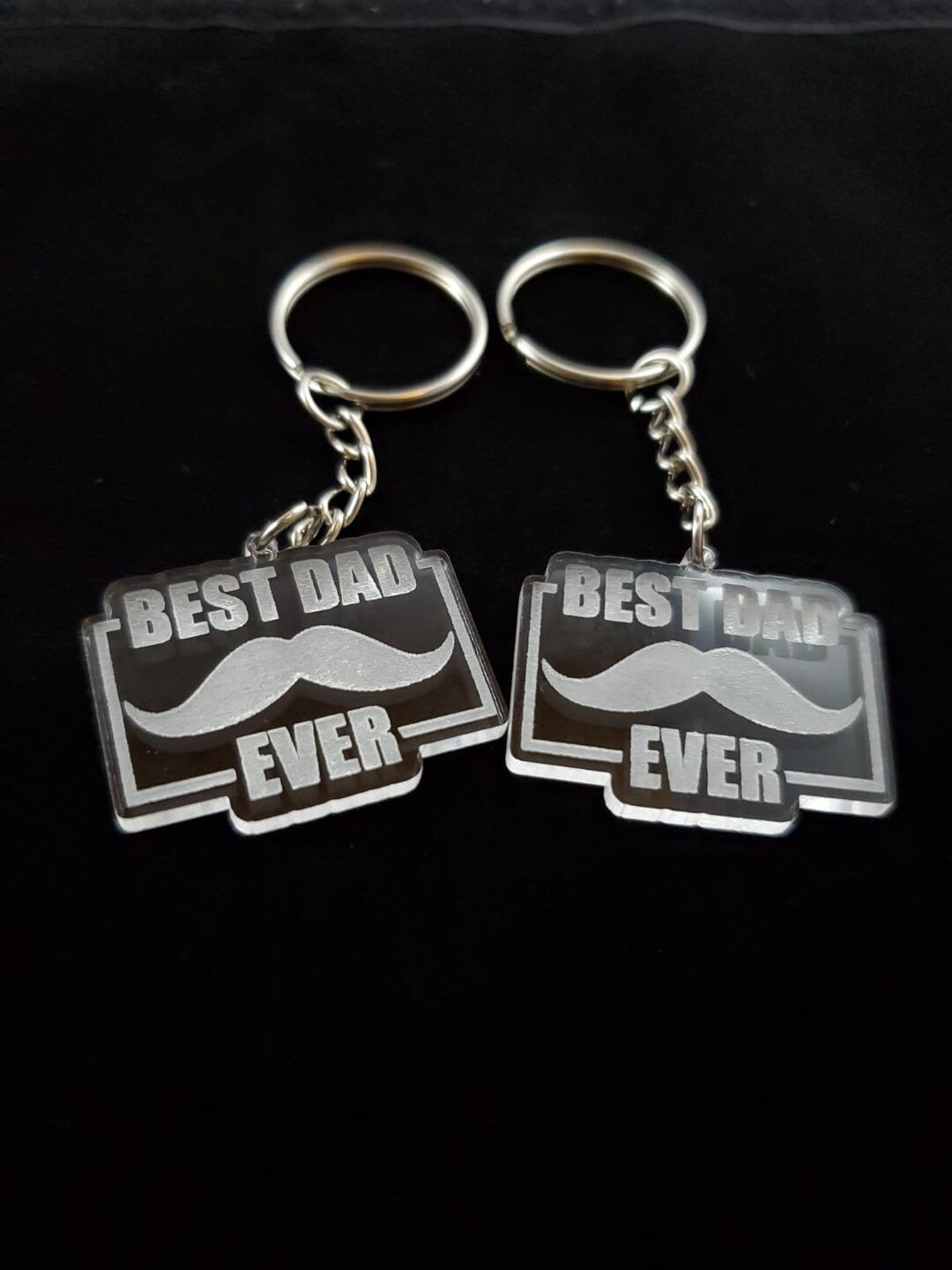 Acrylic Key Chain, Best Dad Ever, Fathers Day Key Ring - Etsy