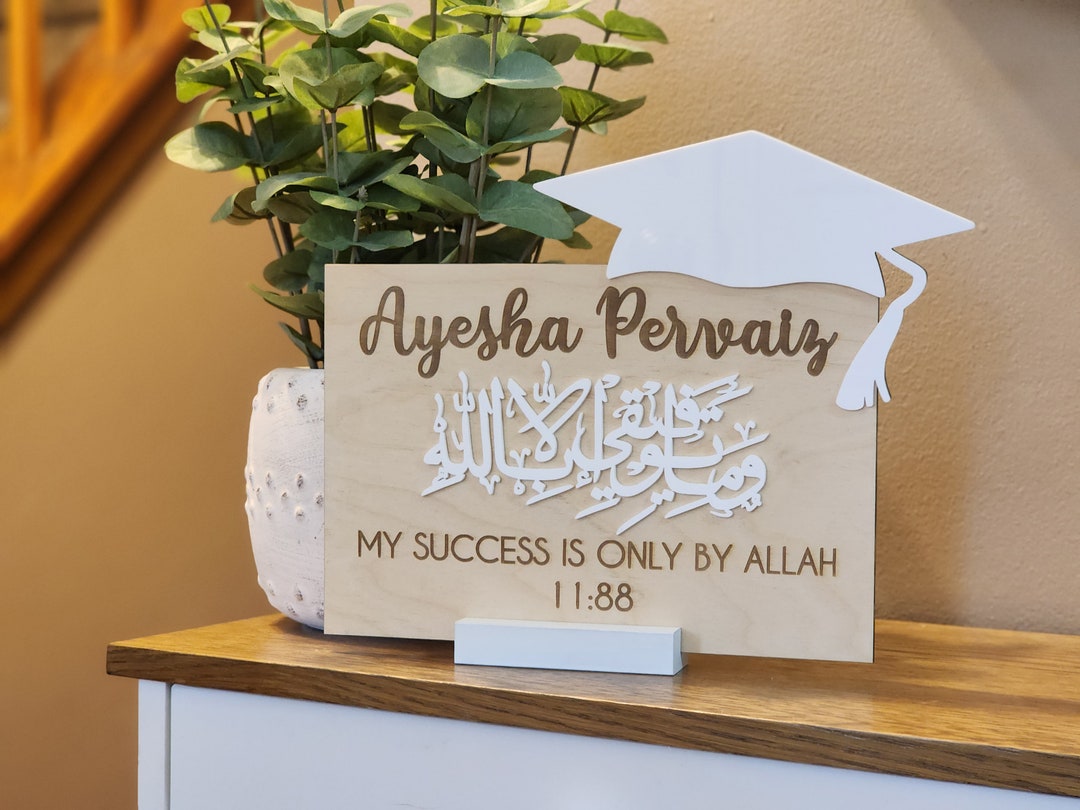 Beautiful Graduation Plaque With Base- Wooden Plaque With Acrylic ...