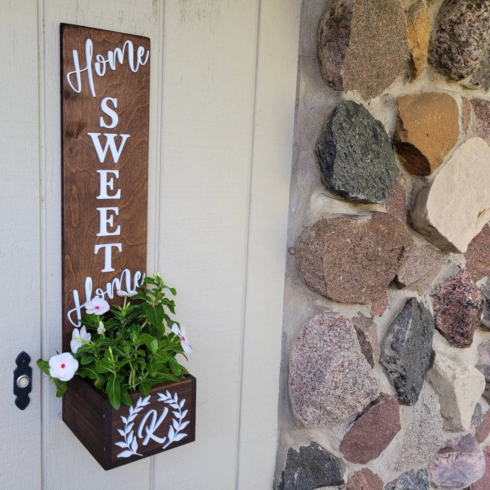 Beautiful Porch Sign With Planter Box-plant - Etsy