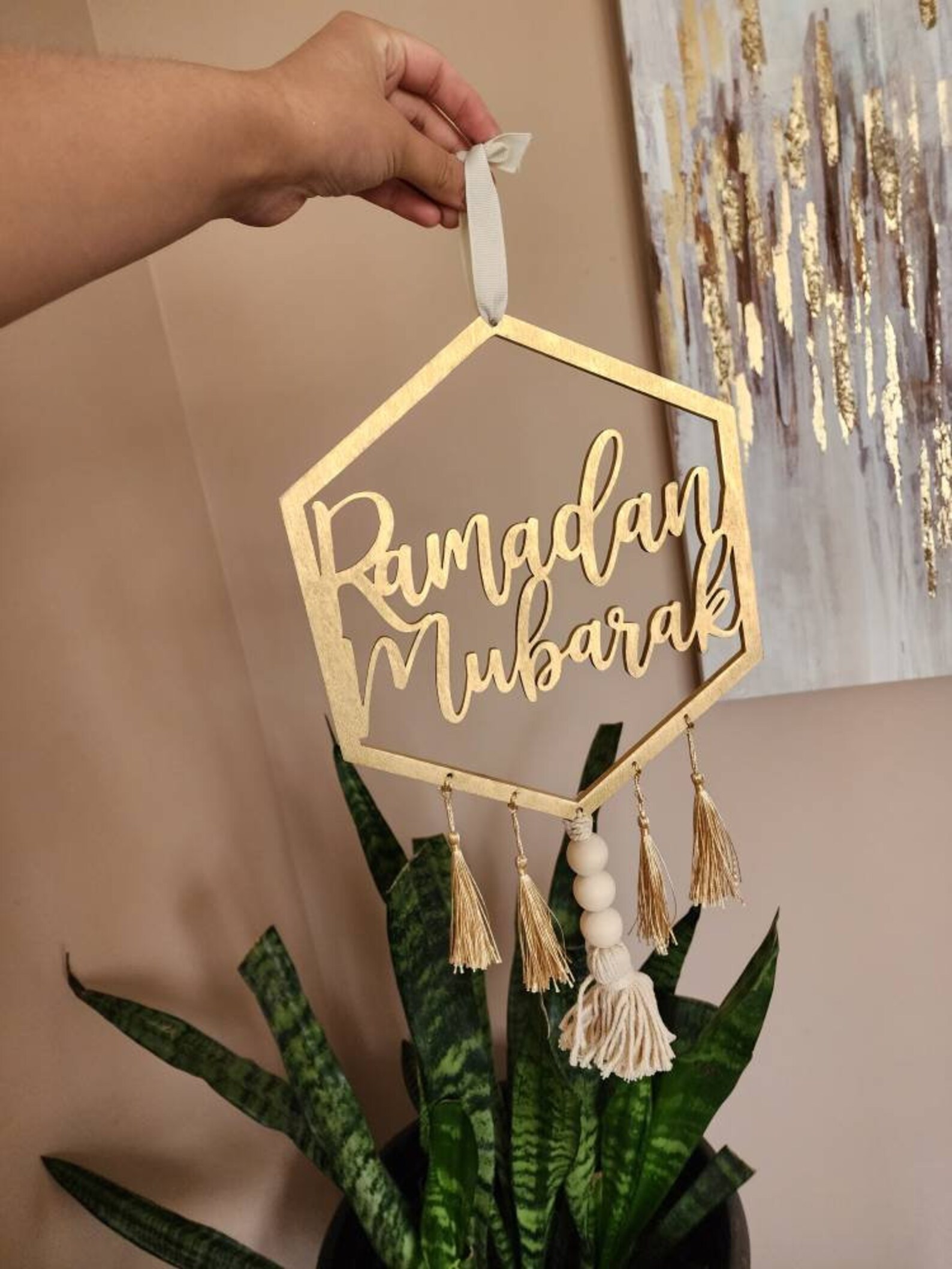 Ramadan-ramadan Mubarak Wall Hang-ramadan Wreath - Etsy