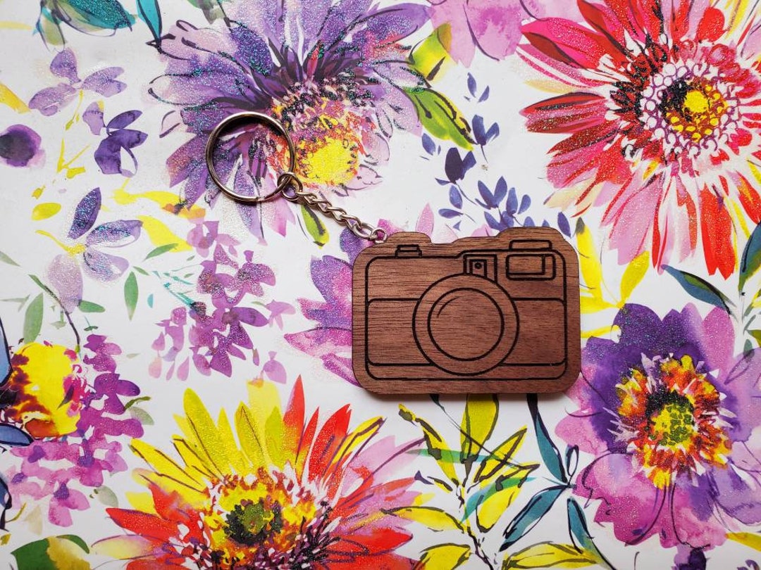 Personalized Camera Keychain - Father's Day Keychain - Etsy