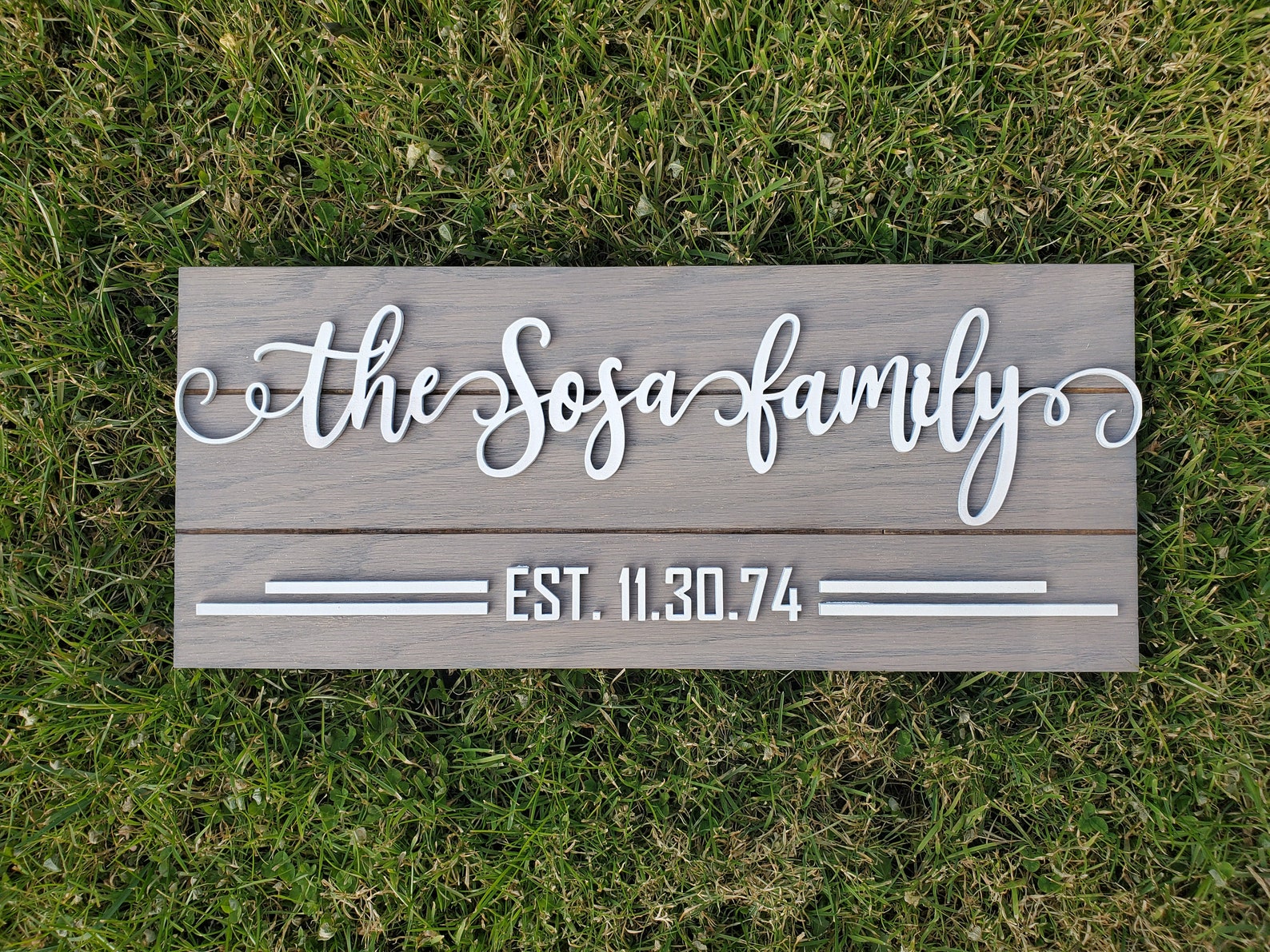 Personalized Family Name Wall Plaque Customize Finish and | Etsy