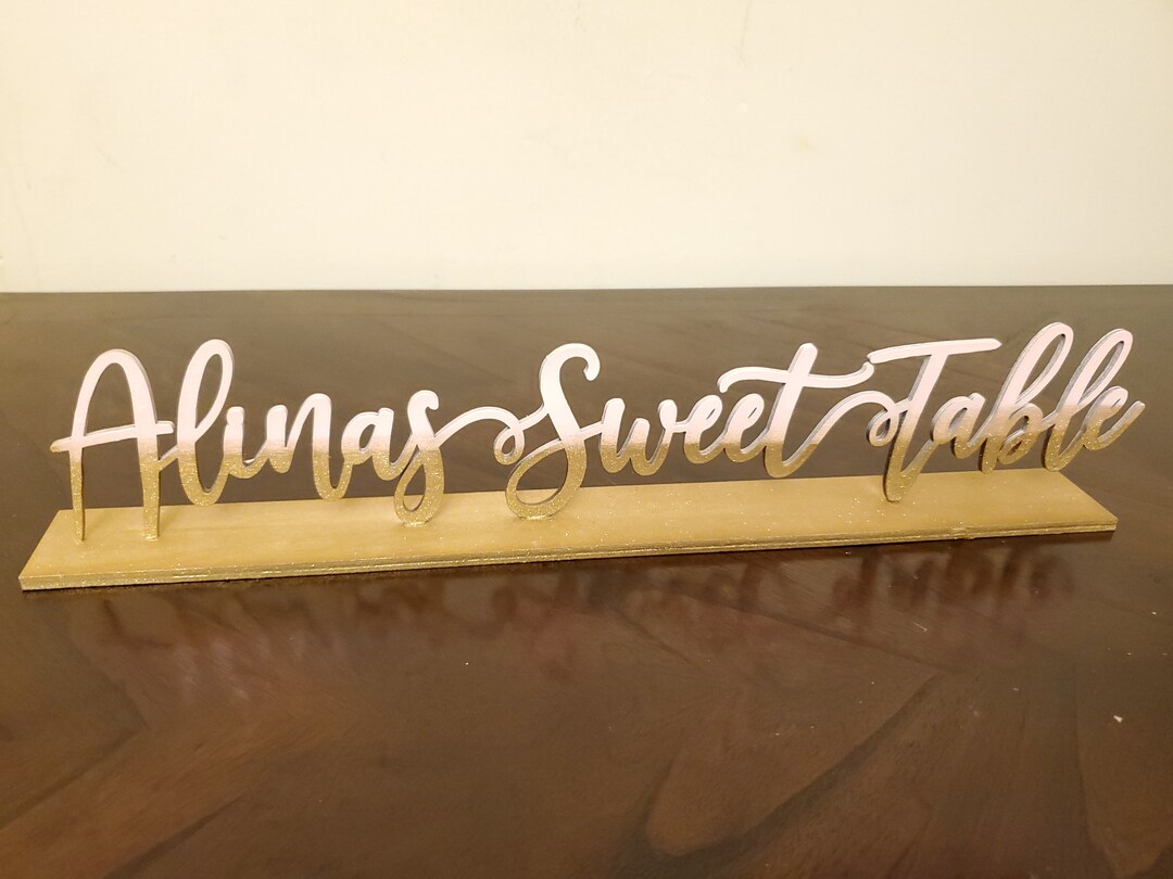 Personalized Sweet Table Stand for Events and Party - Birthday Prop for ...